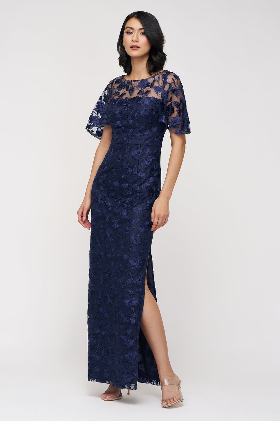 Brooke Column Gown – JS Collections