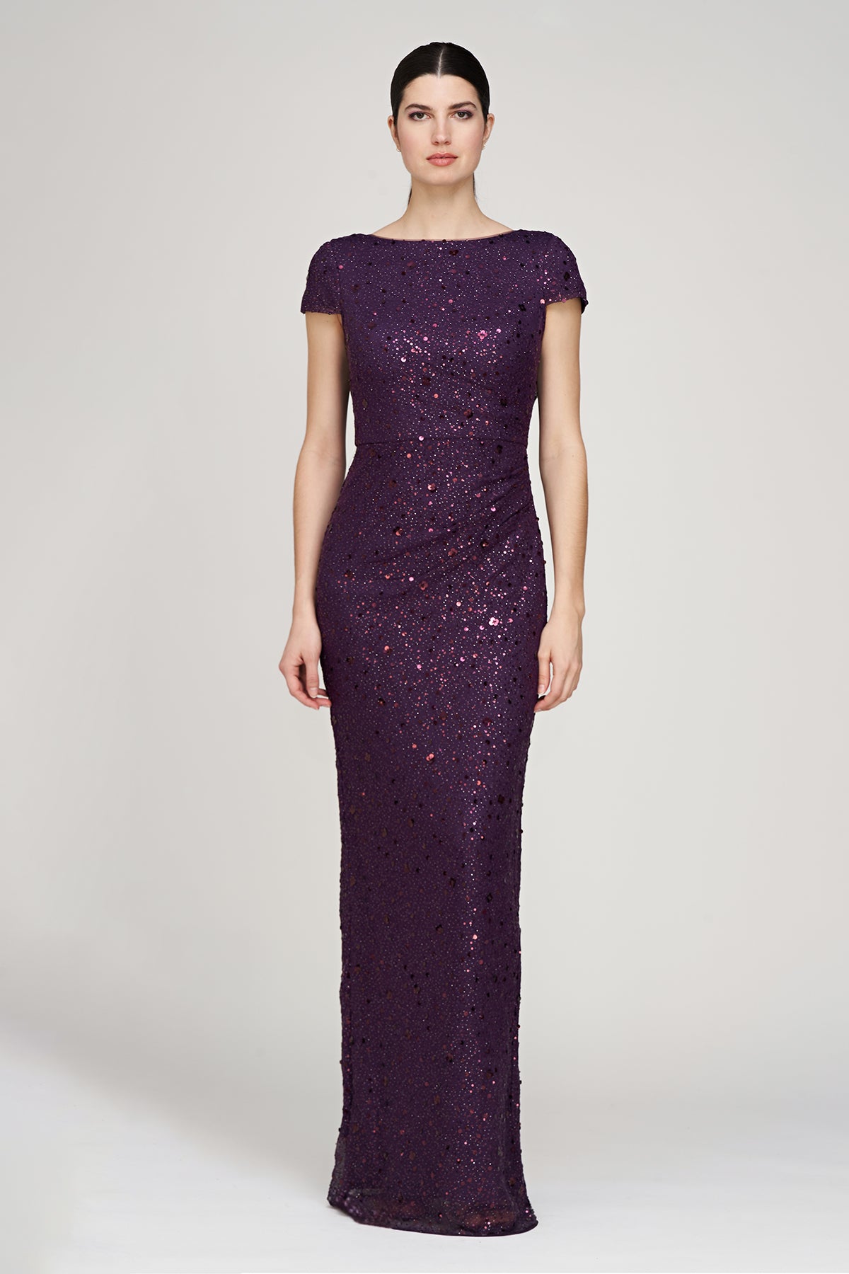 Gabrielle Column Gown – JS Collections