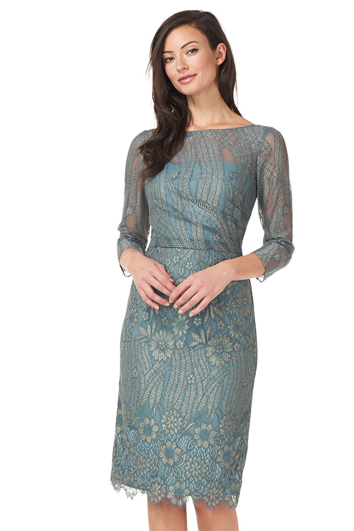 Illusion Lace Cocktail Dress – JS Collections