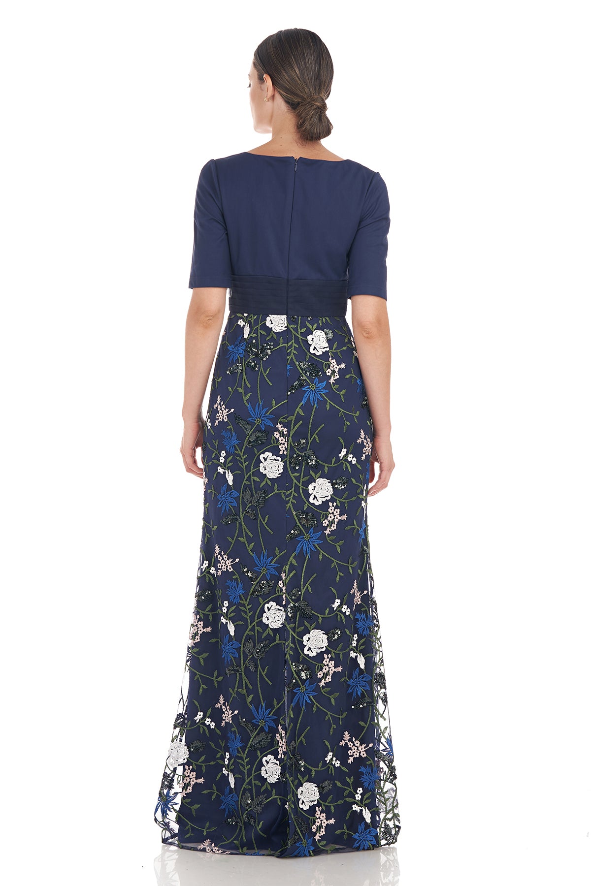 Lennon Pleated Mermaid Gown – JS Collections