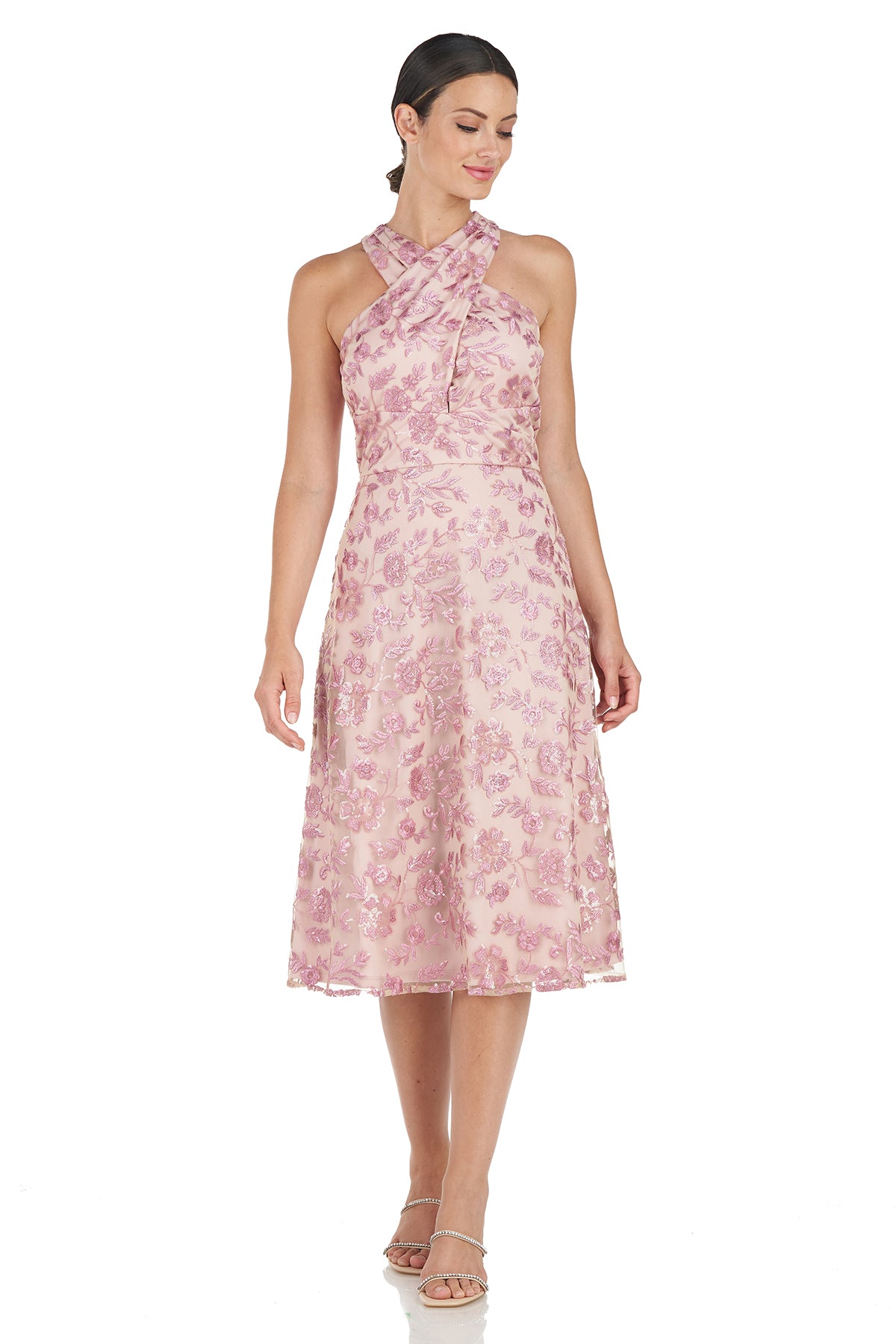 Amy Halter A-Line Midi Dress – JS Collections