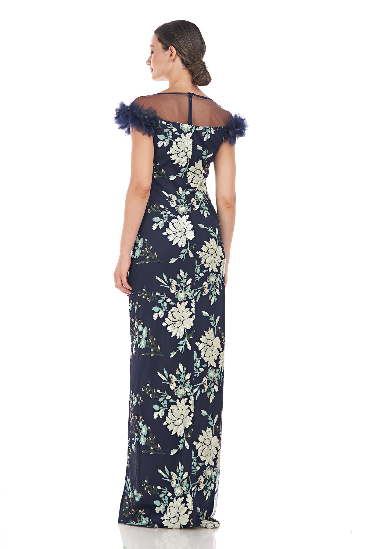 Hally Column Gown – JS Collections