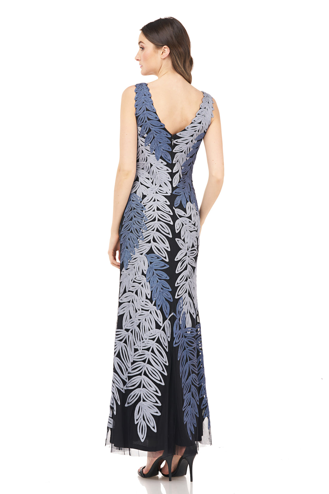Soutache Embroidered Leaf Gown – JS Collections