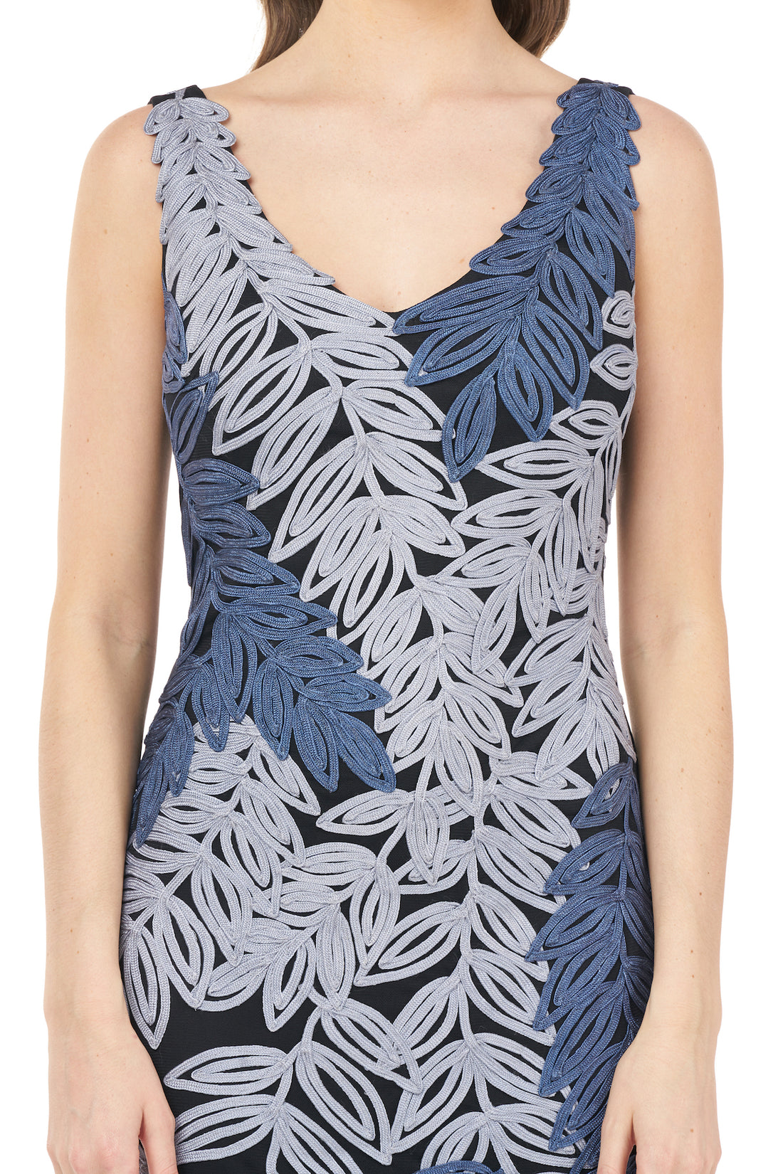 Soutache Embroidered Leaf Gown – JS Collections