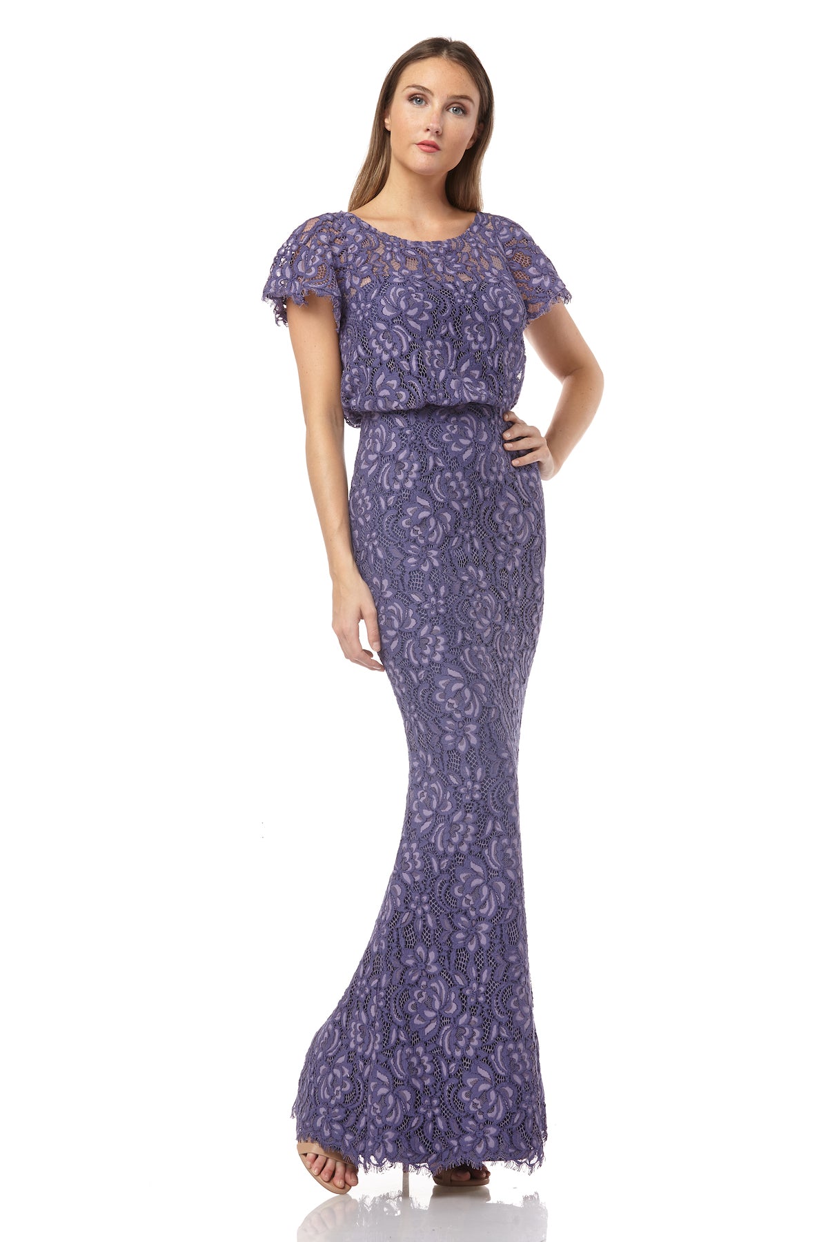 Flutter Sleeve Midi Gown – JS Collections