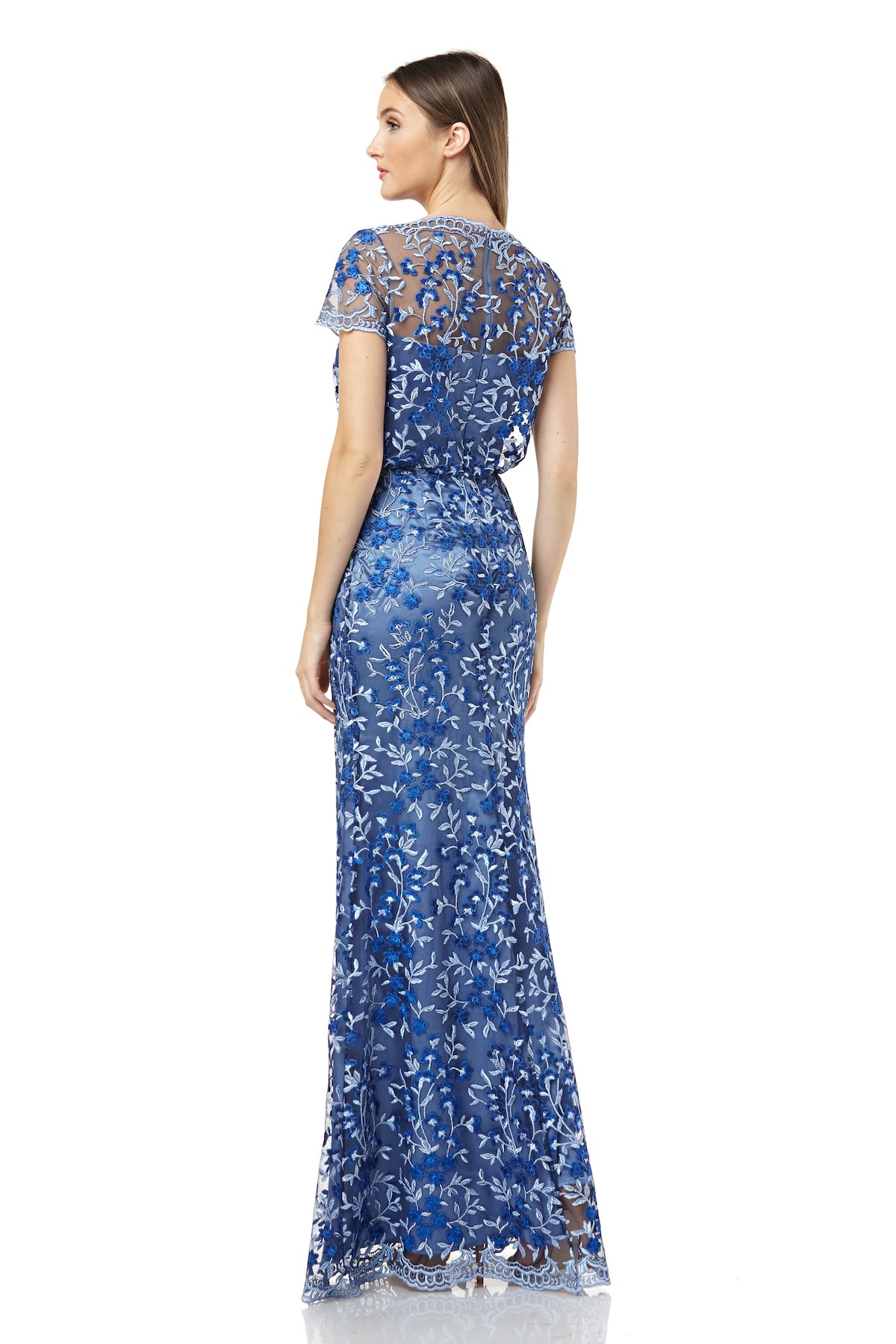 Flutter Sleeve Embroidered Dress – JS Collections